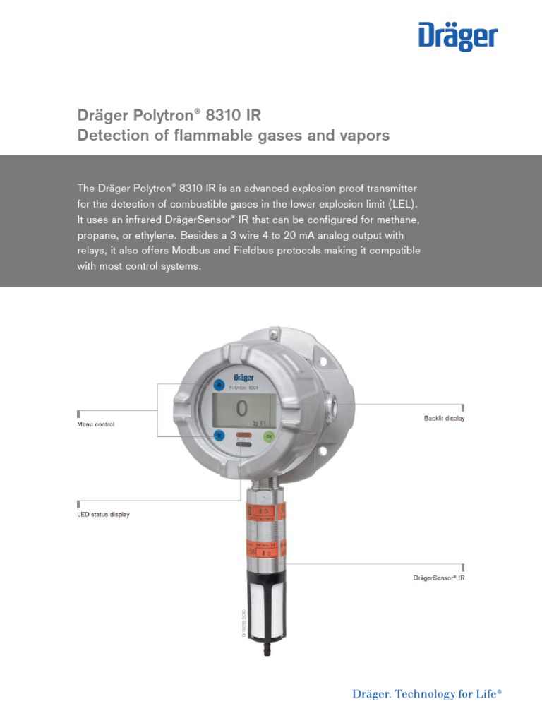 Dräger Polytron 8310 IR Detection of Ammable Gases and Vapors | PDF ...