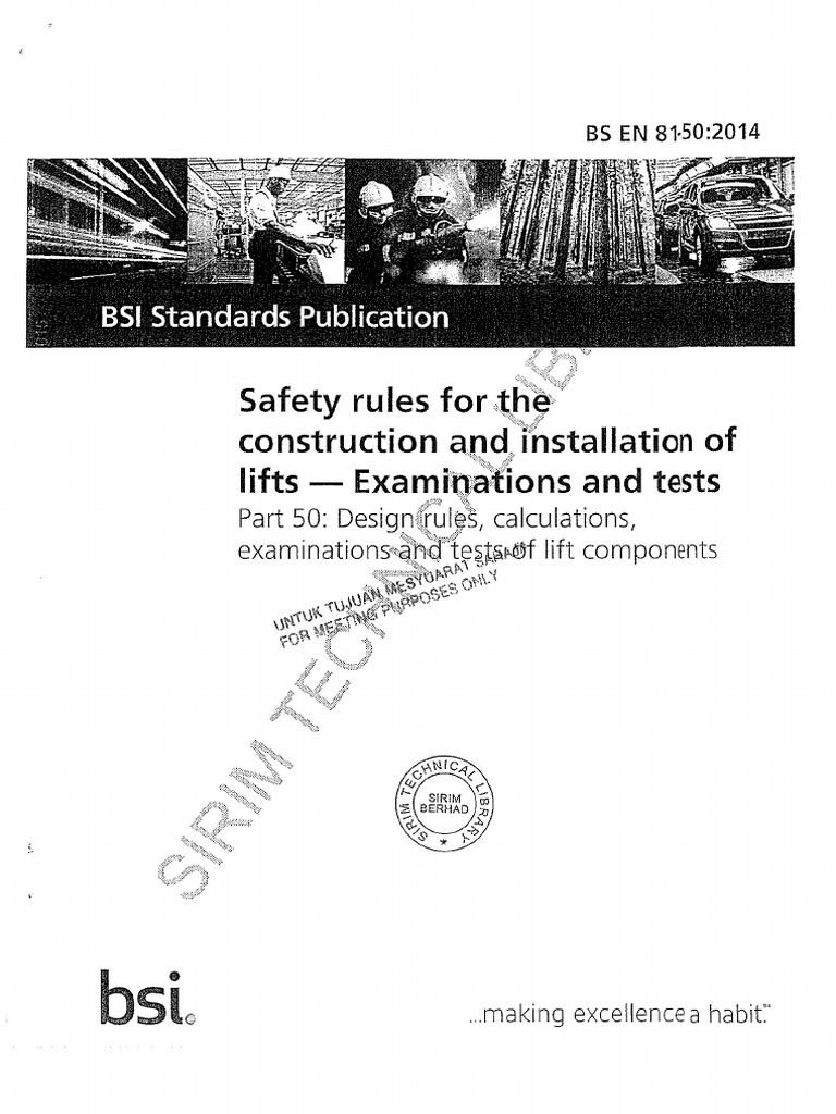 BS en 81-50 2014 | PDF