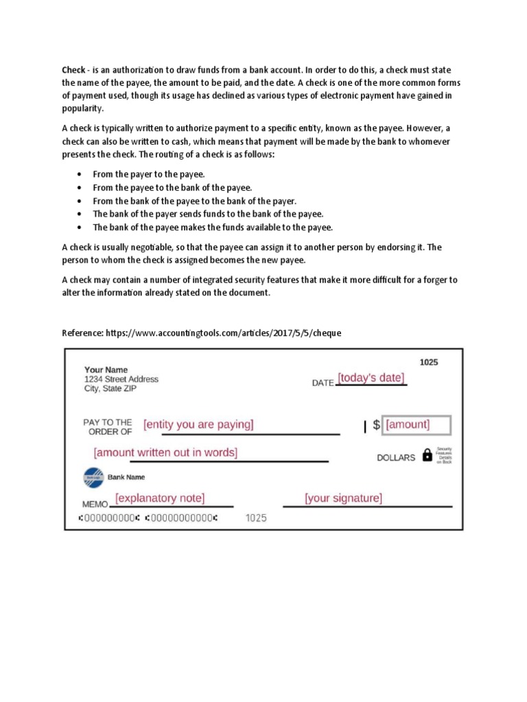 The Basics of Checks: Authorization, Requirements, Routing, and ...