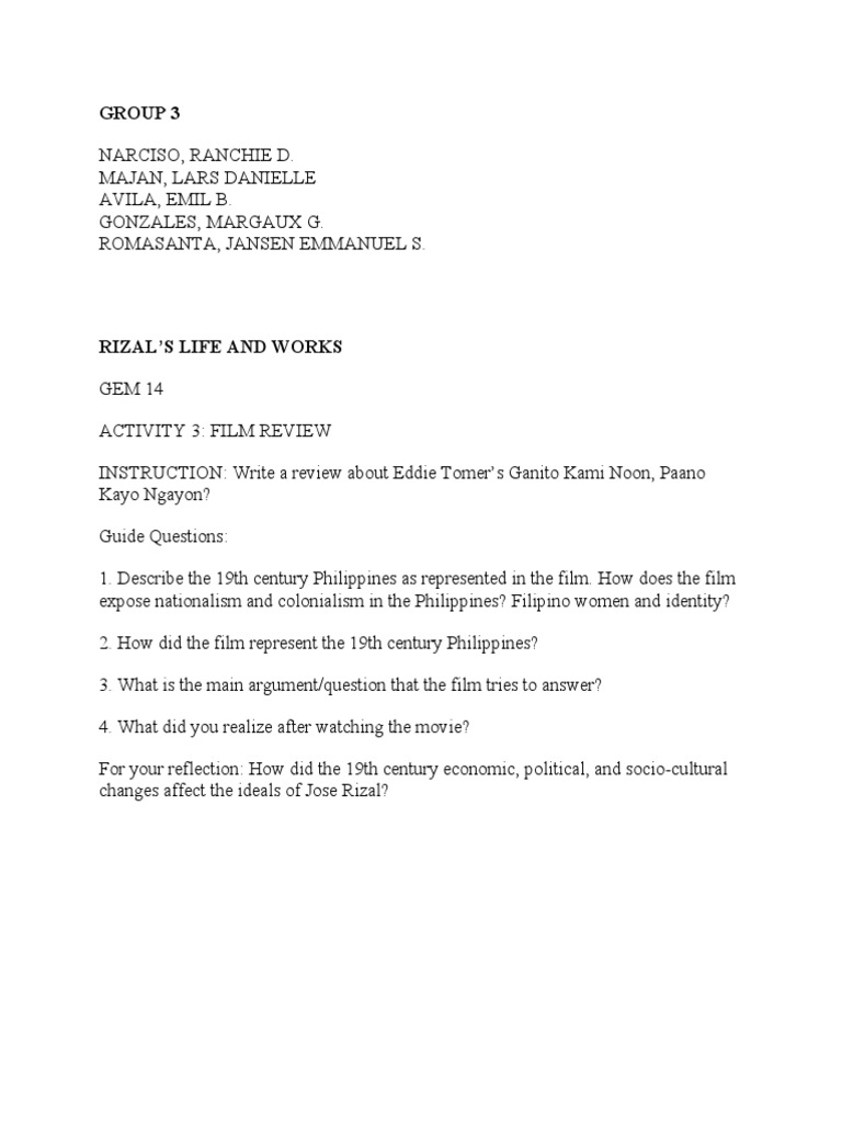 Activity 3 - Group 3 | Download Free PDF | Philippines