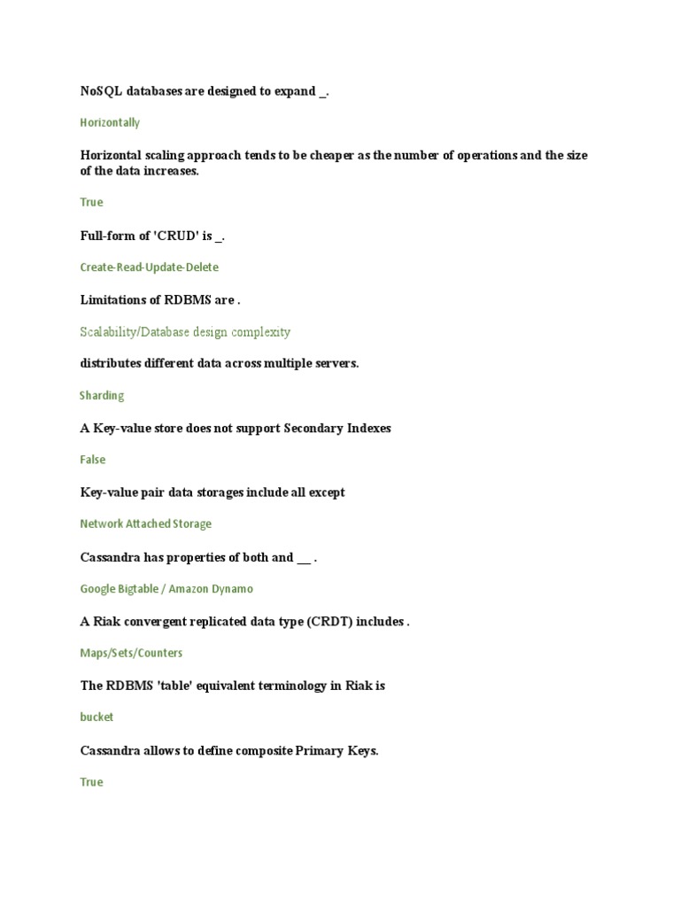 Nosql Database Revolution Pdf No Sql Relational Database