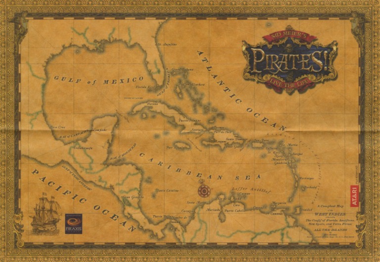 Sid Meier's Pirates! - Map PDF | PDF
