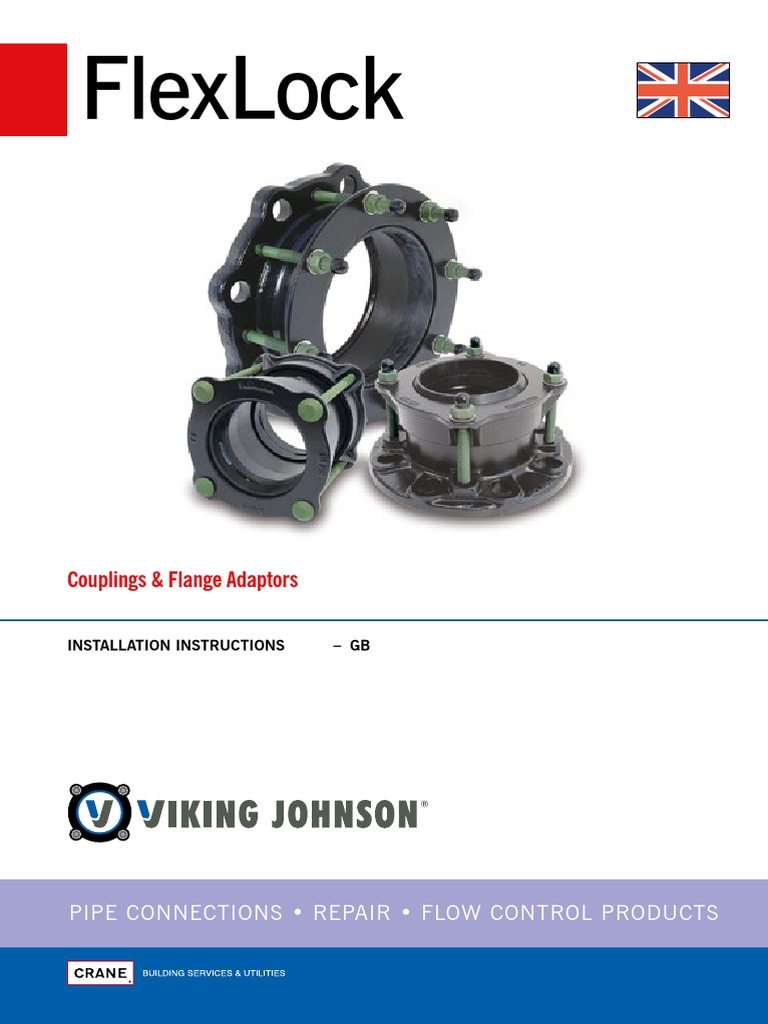 Flexlock: Couplings & Flange Adaptors | PDF | Pipe (Fluid Conveyance ...