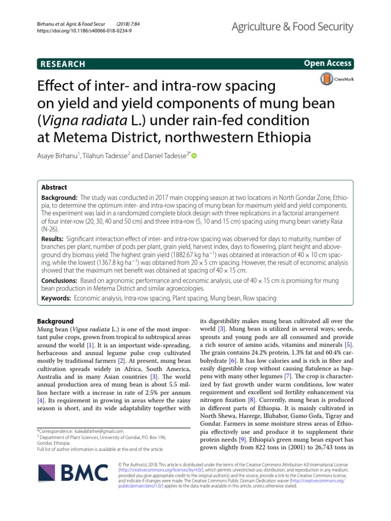 Asaye 2018 PDF | PDF | Bean | Legume