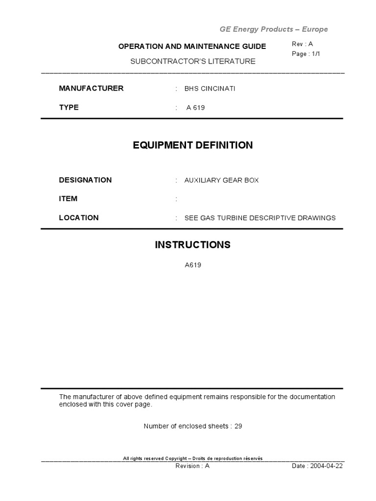 2 1 01 Auxiliary Gear Box | PDF