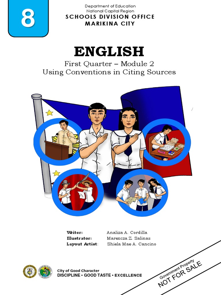 Final Copy English GR8 Q1 M2 | PDF | Citation | Apa Style