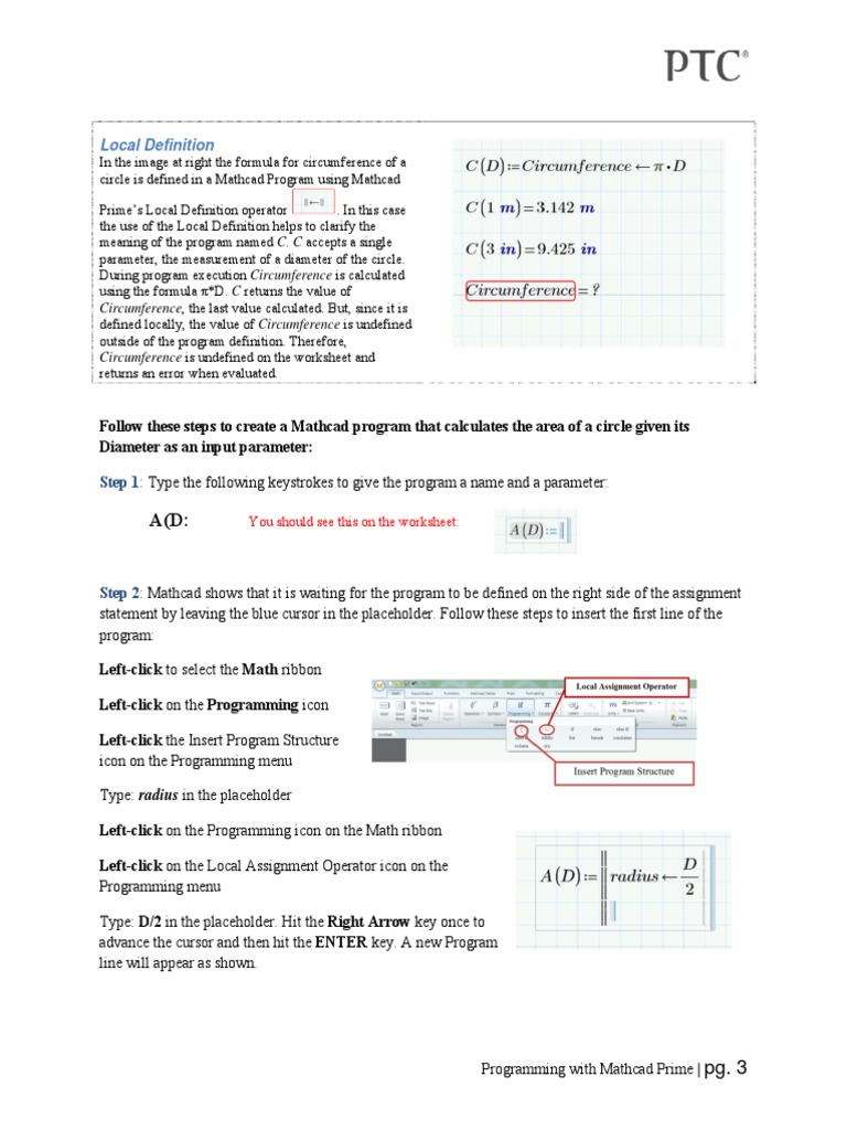 Programming With Mathcad Prime 5 | PDF