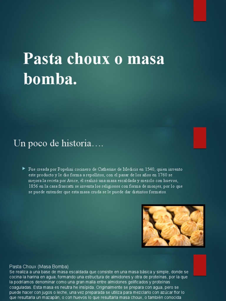 Pasta Choux o Masa Bomba | Descargar gratis PDF | Huevo como alimento ...