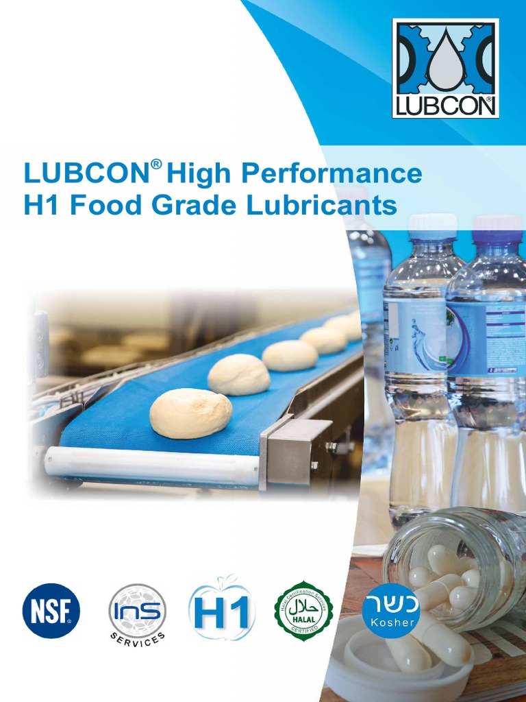 LUBCON High Performance H1 Food Grade Lubricants | PDF | Lubricant ...