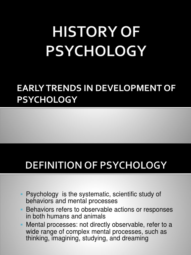 17-9-20 History of Psychology | PDF | Psychology | Psychotherapy