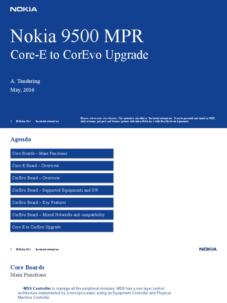 9500 MPR - CorEvo Board Introduction-1 | PDF | Ethernet | Computer Network