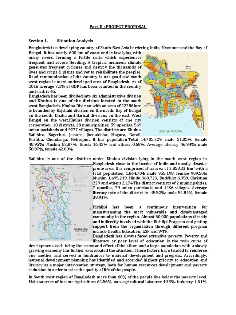 Draft Project Proposal - ESP - 2020-2022 II Part | PDF | Empowerment | Poverty