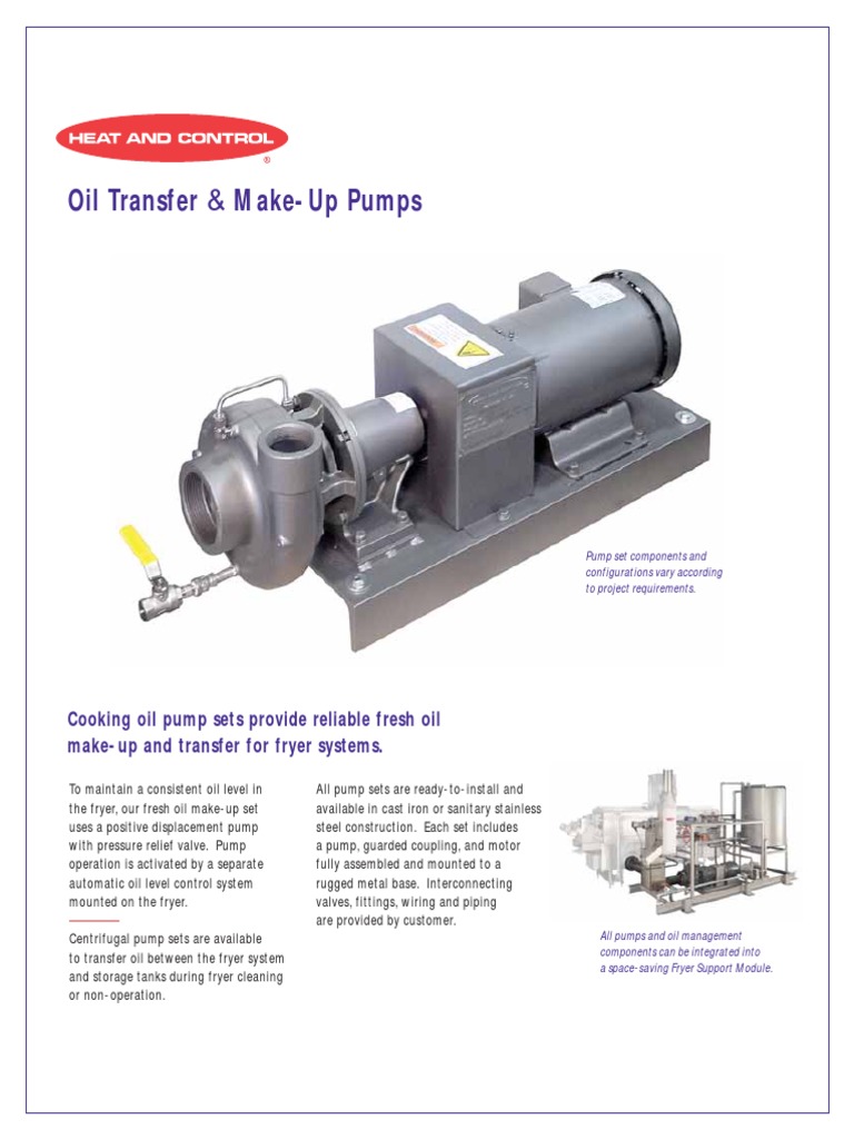 Oil Make Up, Transfer Pump Sets PDF | PDF | Pump | Valve