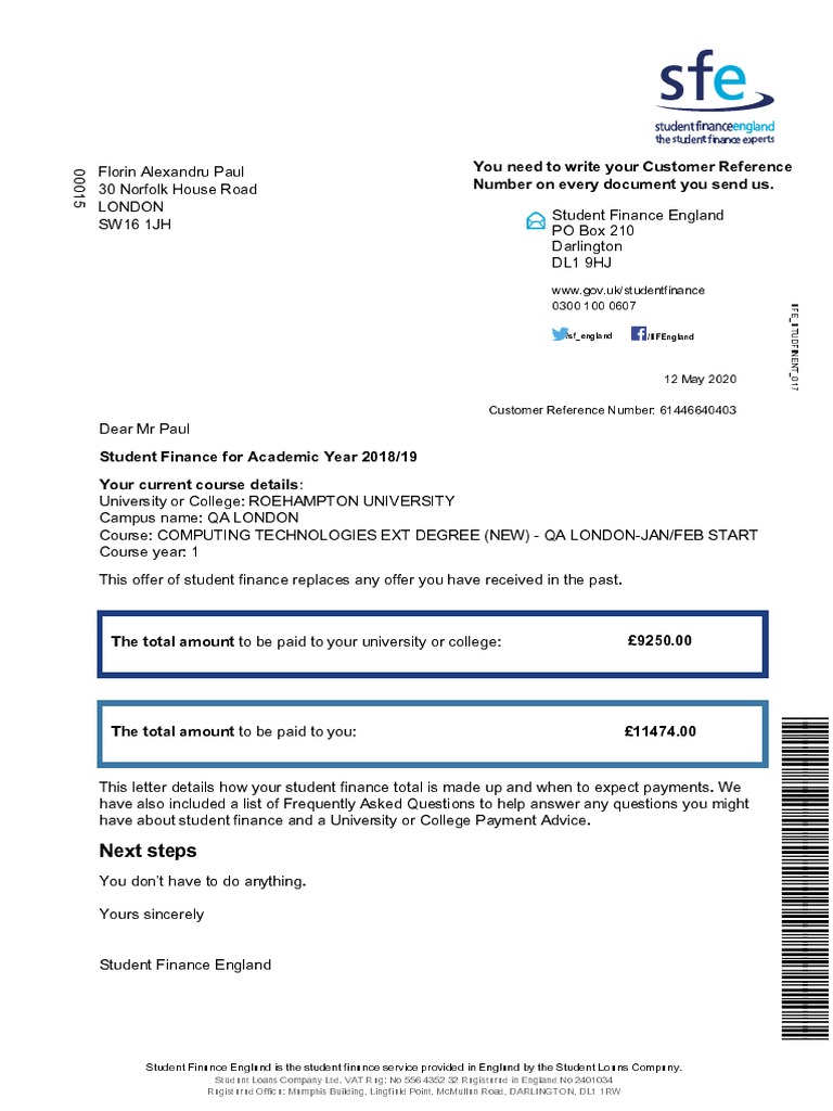 Next Steps: You Need To Write Your Customer Reference Number On Every ...