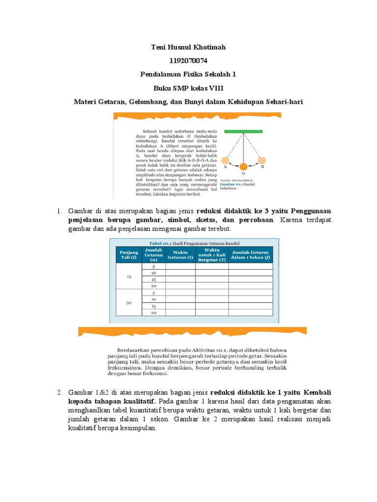 Contoh Reduksi Didaktik | PDF