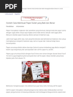 12+ Contoh Paper Singkat Dengan Format, Susunan Cara Pembuatannya | PDF ...