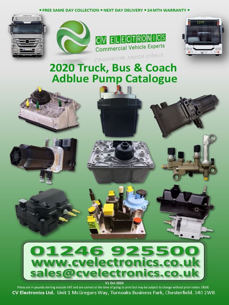 2020 Truck, Bus & Coach Adblue Pump Catalogue | PDF