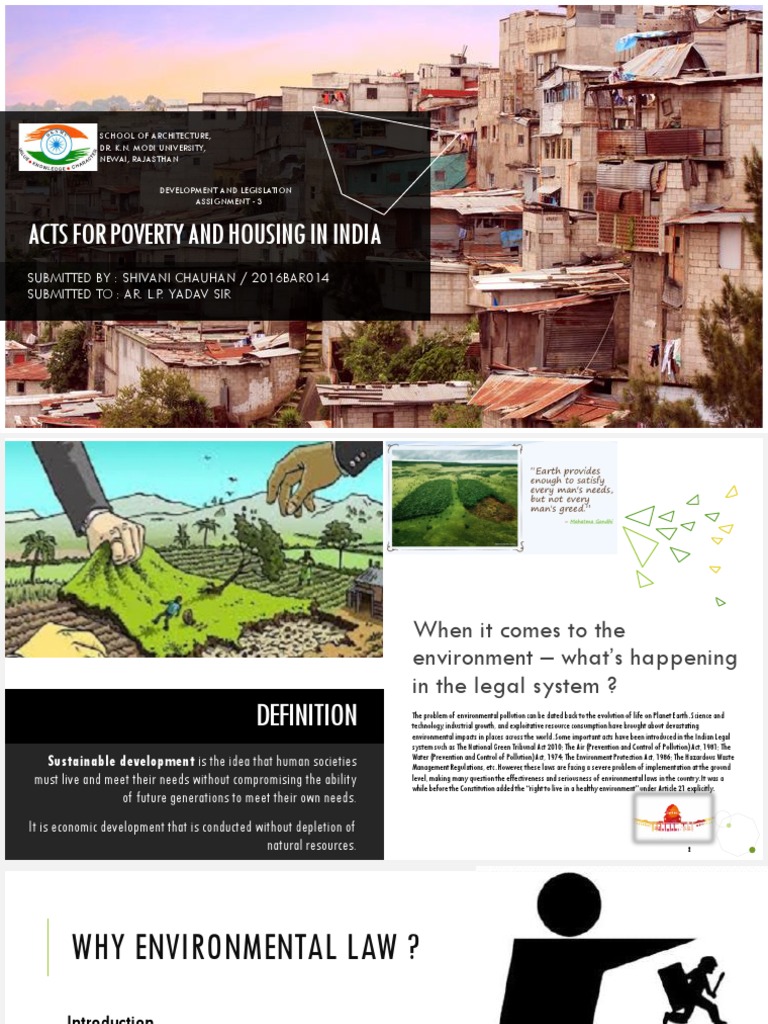 Slum Development | PDF | Slum | Environmental Law