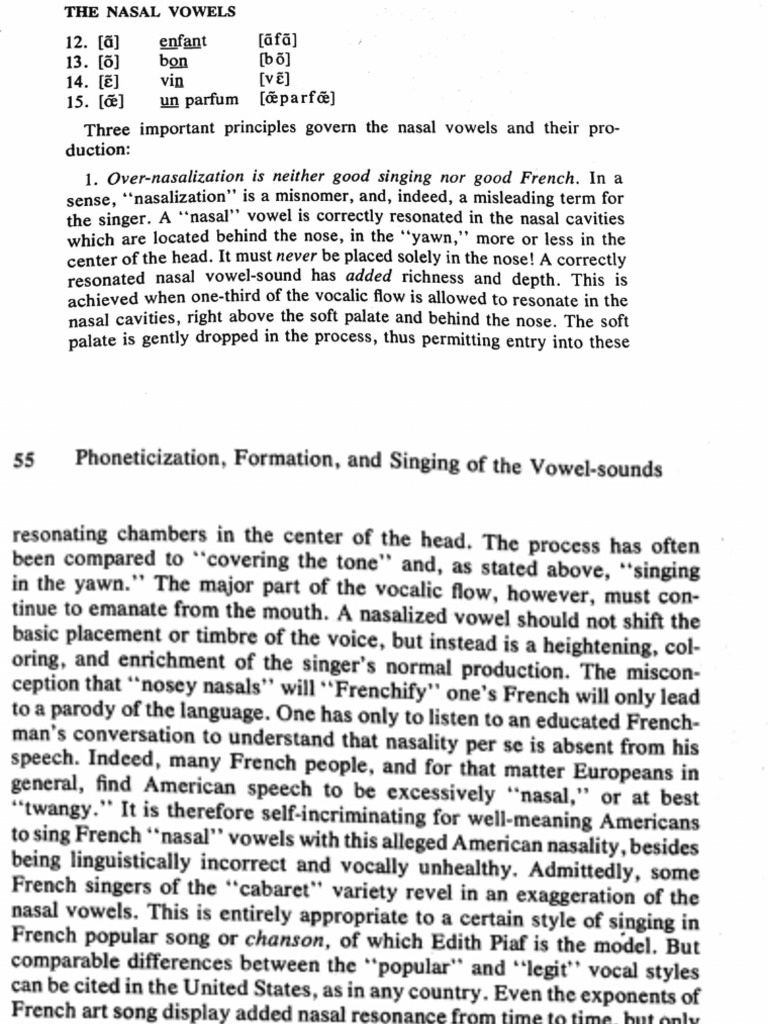 French Nasal Vowels and Semiconsonants | PDF