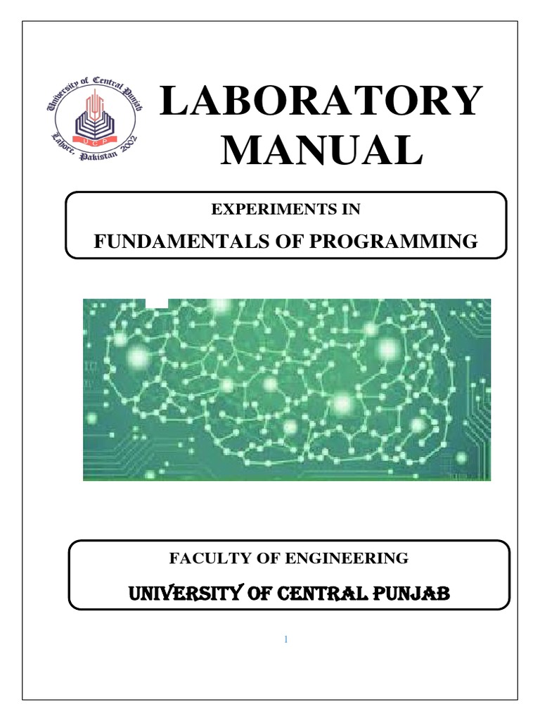 Laboratory Manual: Fundamentals of Programming | Download Free PDF | Data Type | Control Flow