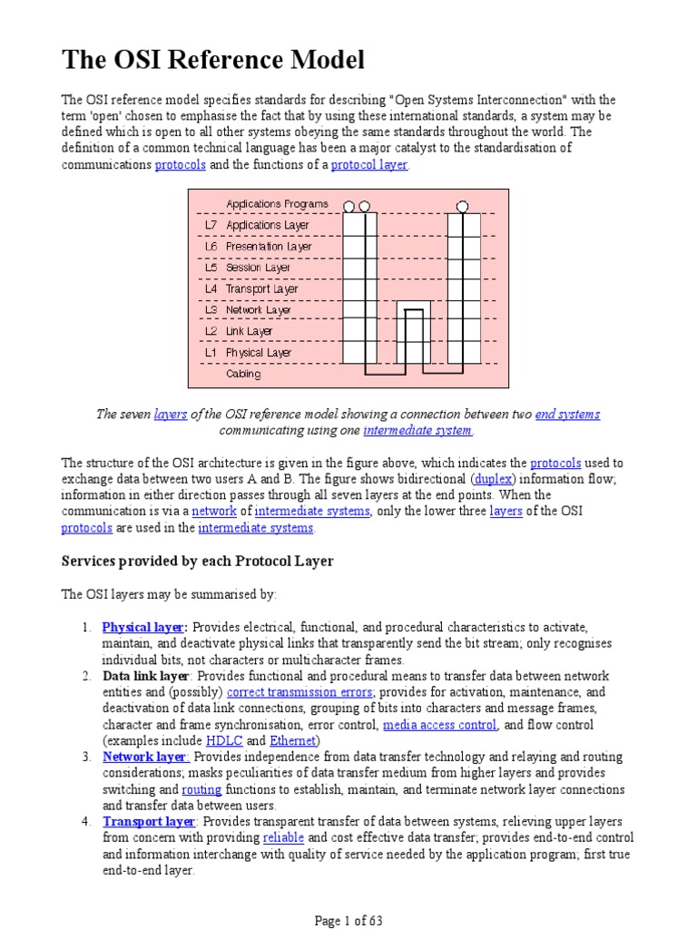 The OSI Reference Model | PDF | Network Switch | Router (Computing)