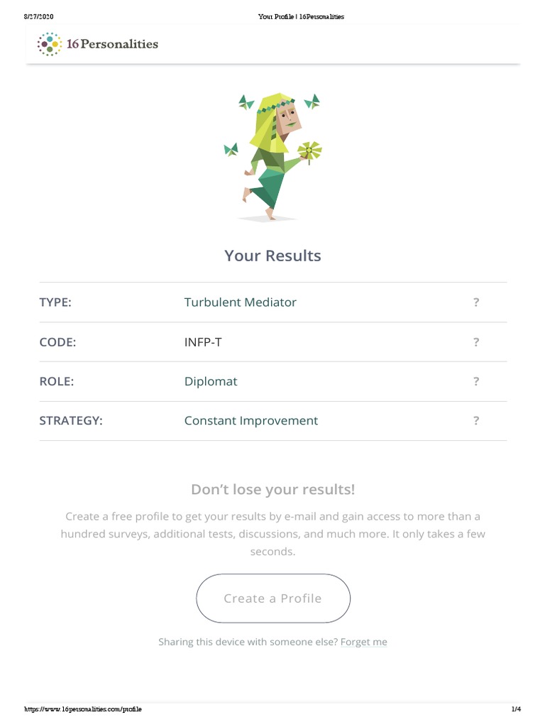 INFP-T Personality Profile Overview | PDF | Personality Type | Feeling