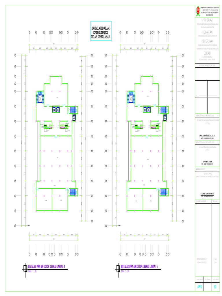 Denah Instalasi Air Kotor | PDF