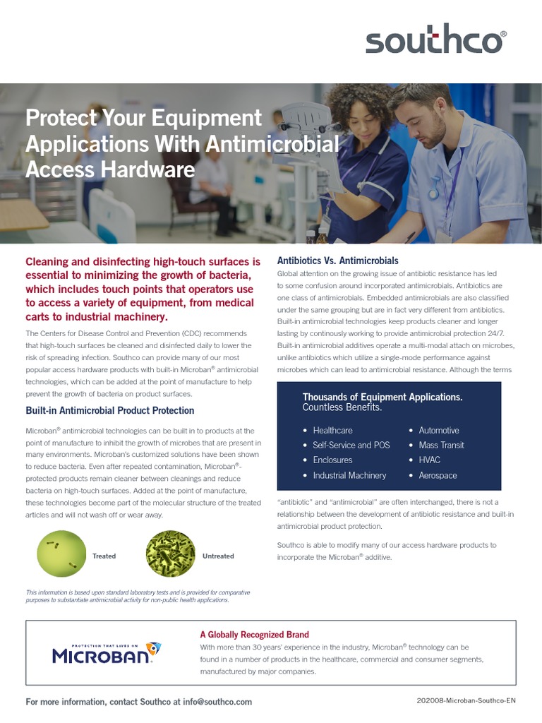 FY Microban Southco en | PDF | Antimicrobial | Antimicrobial Resistance