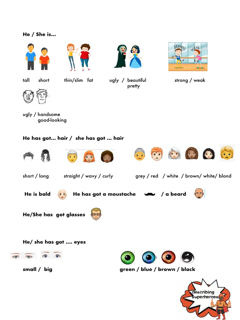 Describing Superheroes' Appearances | PDF