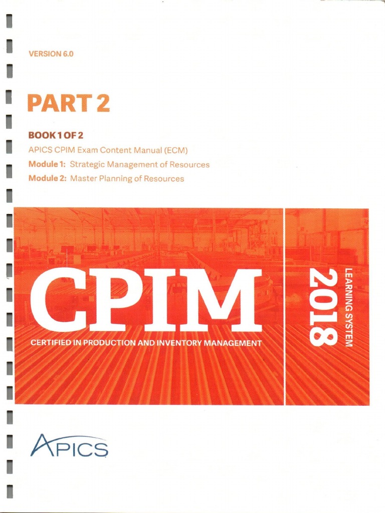 CPIM Part 02 Book 1of2 | PDF