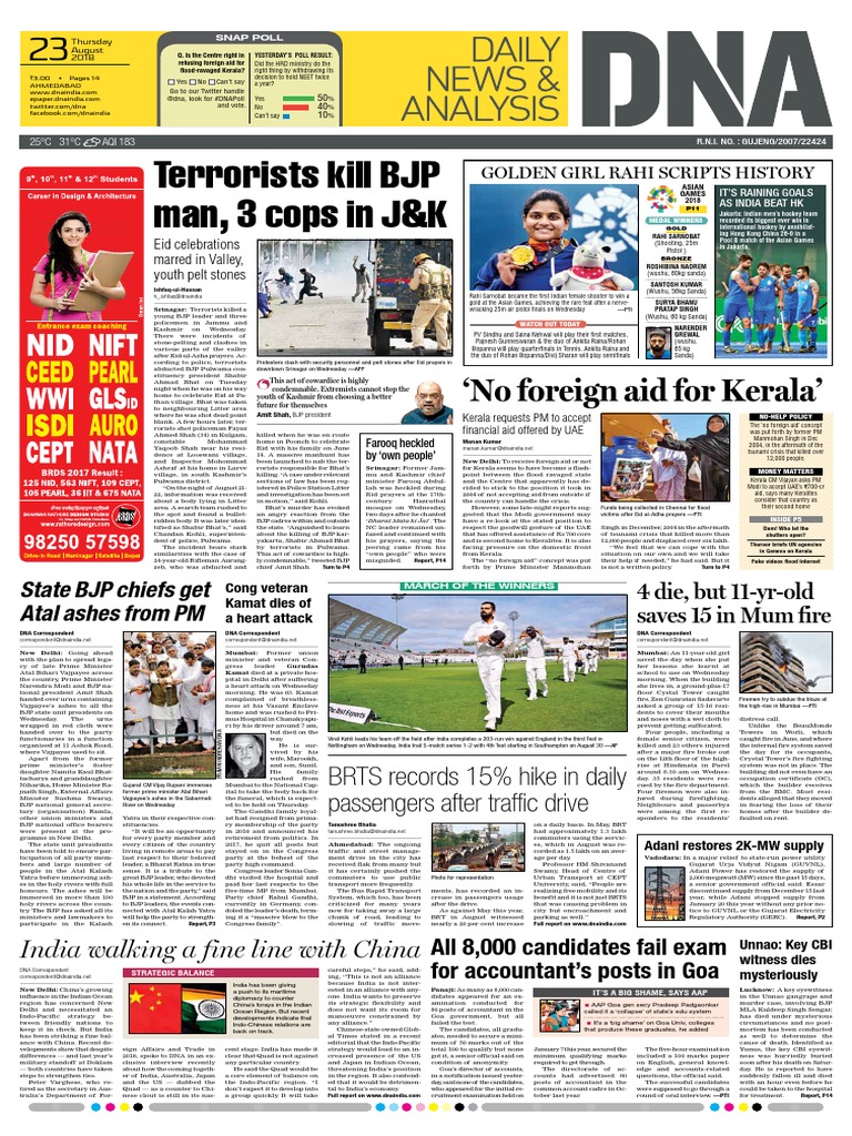 DNA@Newspaper Wala | PDF | Bharatiya Janata Party | Narendra Modi