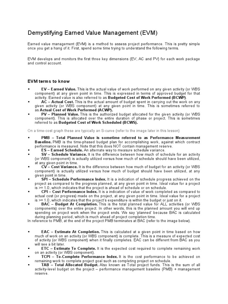 Demystifying Earned Value Management | PDF | Consumer Price Index ...