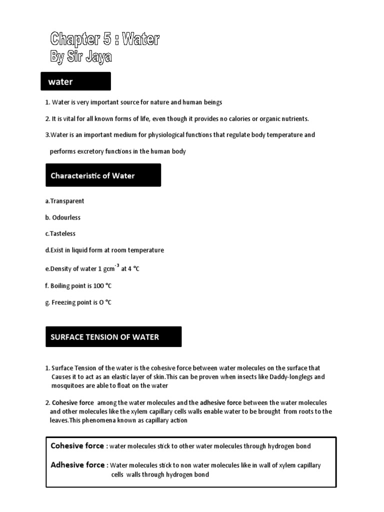 Chapter 5.water | PDF