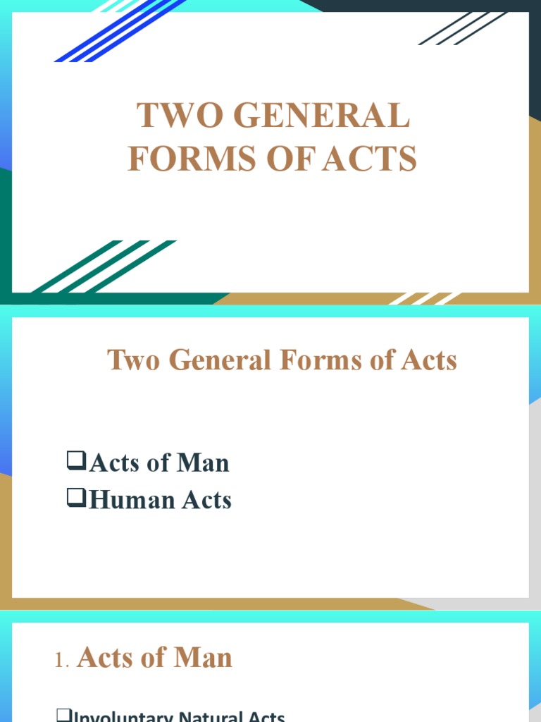 Two General Forms of Acts | PDF | Morality | Epistemology