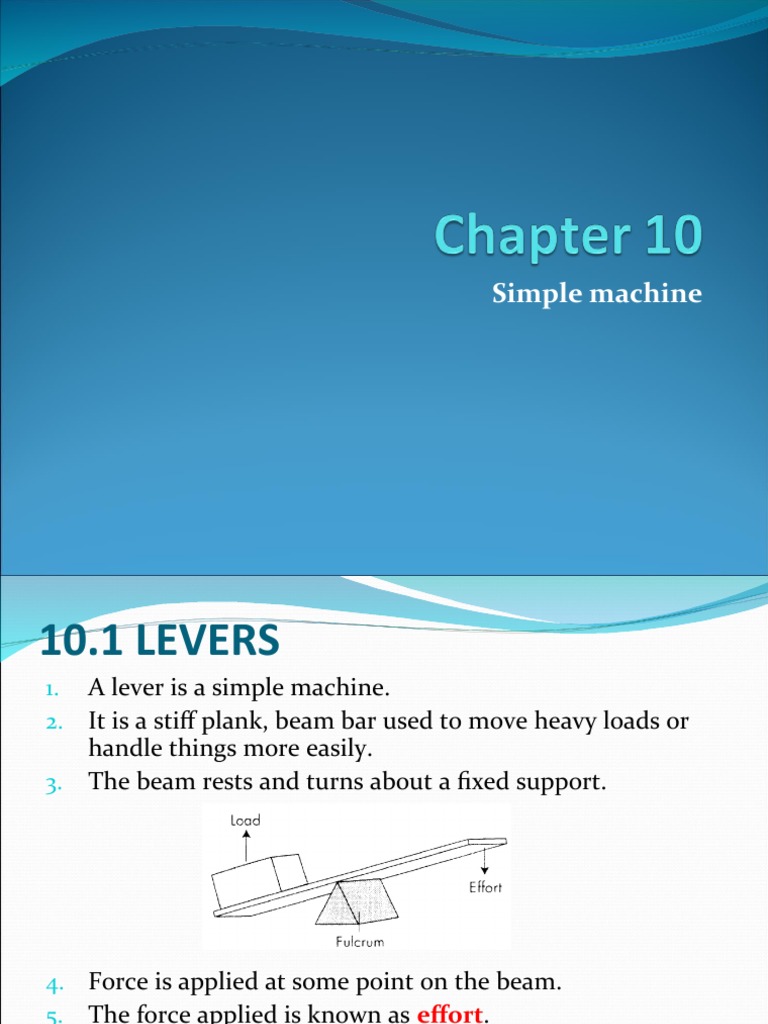 Chapter 10 Form 2 Science | PDF | Lever | Torque