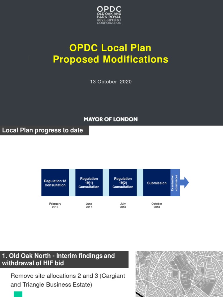 OPDC Local Plan Proposed Modifications | PDF | Rail Transport | Transport