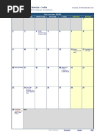 2025 India Calendar with Holidays | PDF