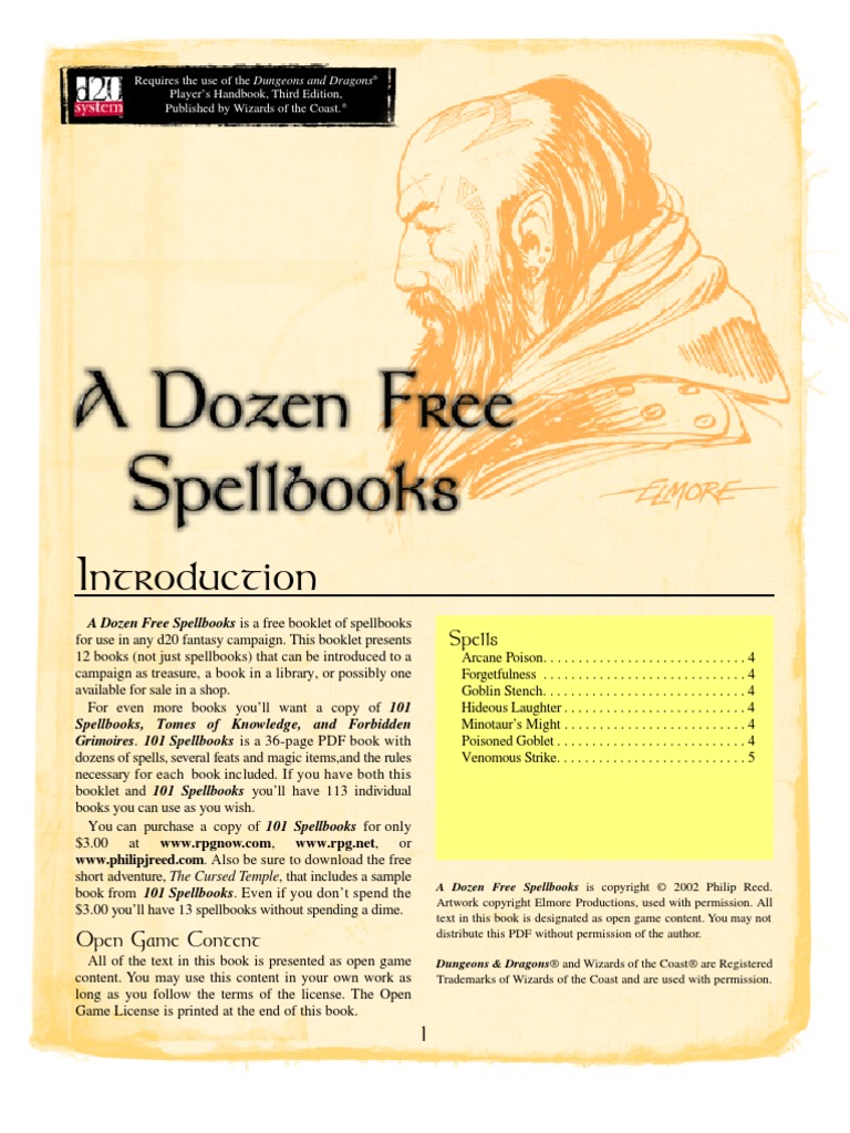 Spell Book | PDF | Role Playing Games | D20 System
