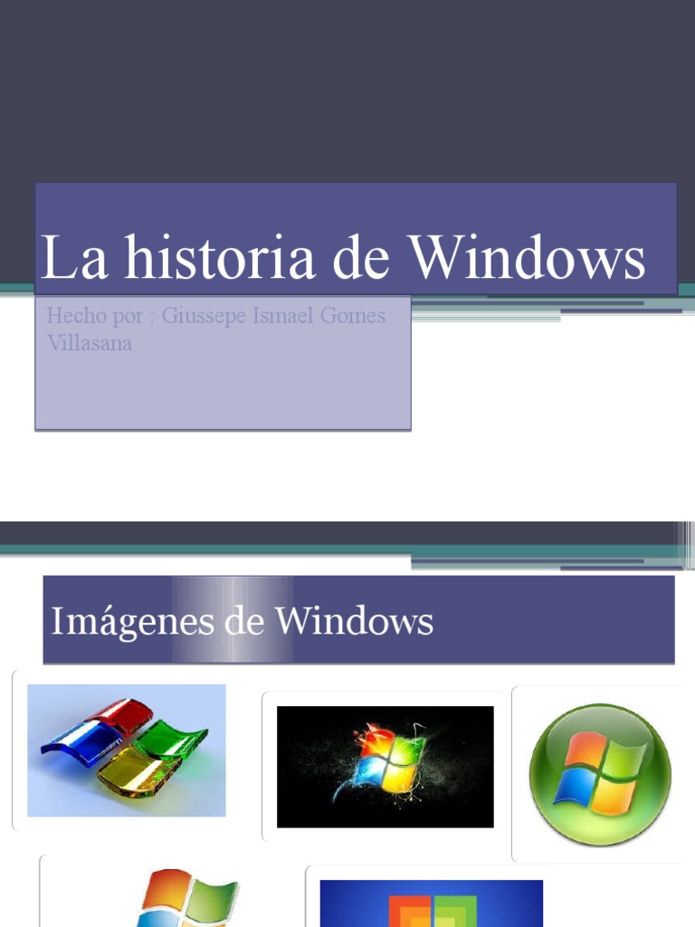 La Historia de Windows | PDF