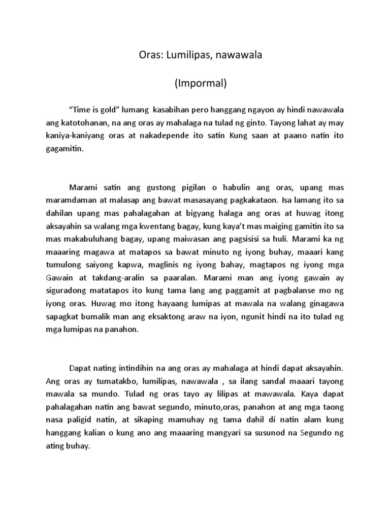 Oras | PDF