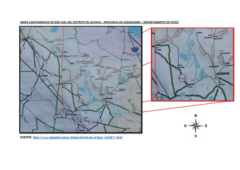 Mapa Cartografico Del Distrito de Achaya | PDF