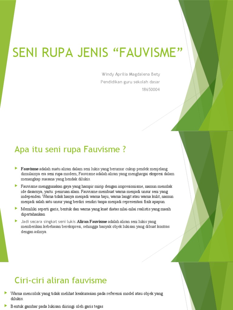 Fauvisme | PDF | Puisi