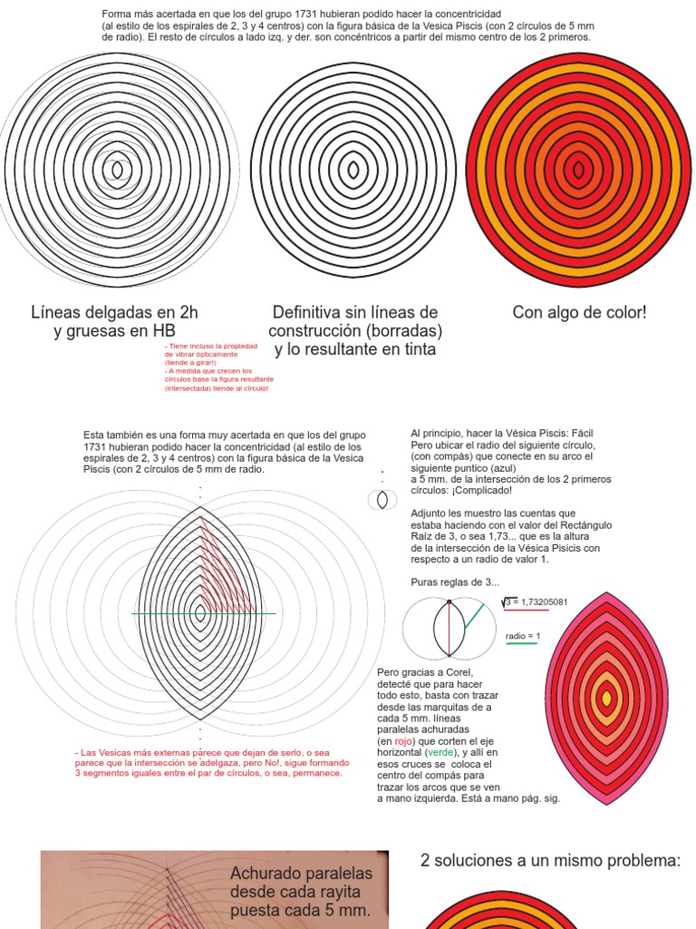 Arcos Concentricos Desde Vesica Piscis | PDF | Enseñanza de matemática ...