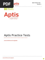 Full Aptis Practice Test 1 Key | PDF | Learning | Second Language ...