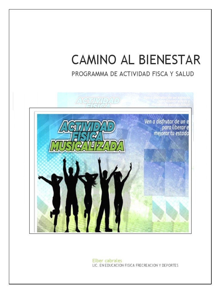 Programa de Actividad Física Musicalizada | PDF | Bienestar | Conceptos ...
