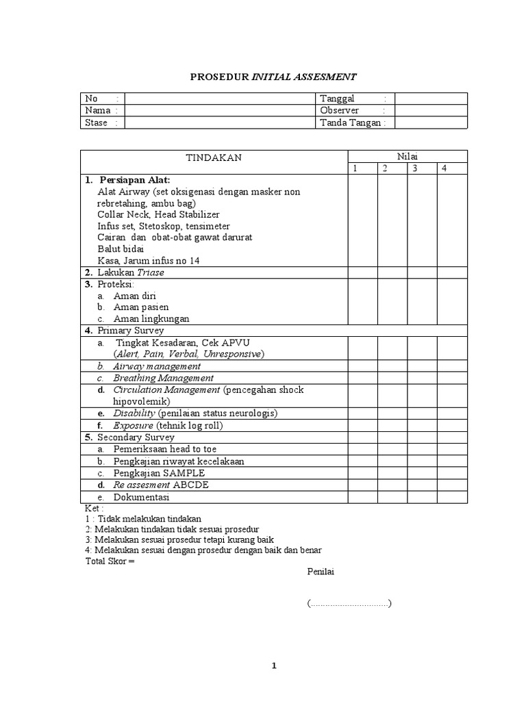 Bagan TRIASE START-1 | PDF
