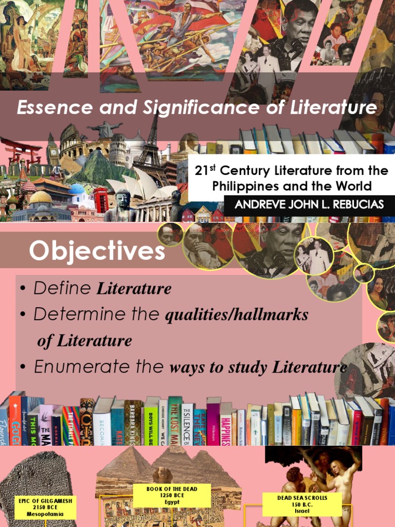 LESSON 1 - PPT - Definition and Significance of Literature | PDF | Poetry