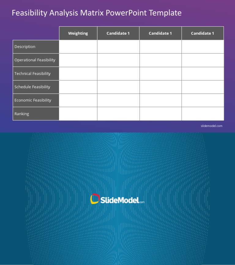 01 Feasibility Analysis Matrix Powerpoint Template 16x9 | PDF