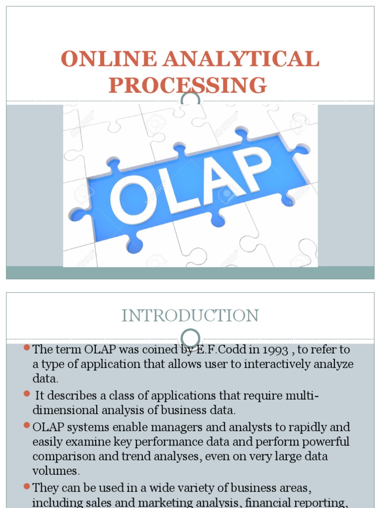 Online Analytical: Processing | PDF | Data Warehouse | Information ...
