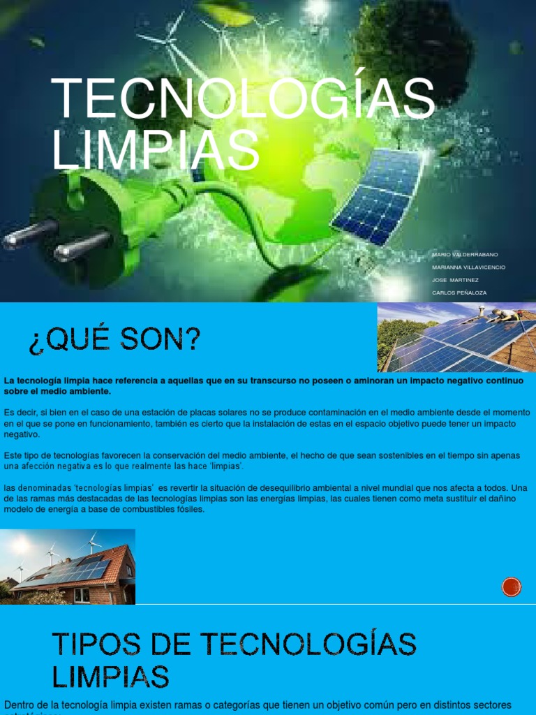 Tecnologías Limpias Pdf